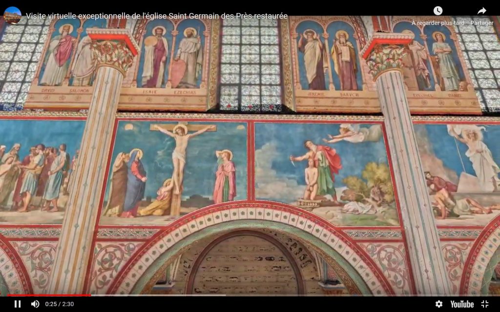 Virtual tour (video) of the decorations painted by Hippolyte Flandrin